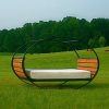 Best Rocking Bed for Indoor Outdoor use, Natural Hardwood